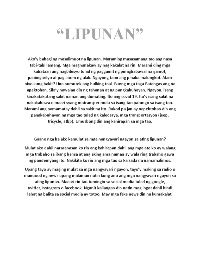LIPUNAN | PDF