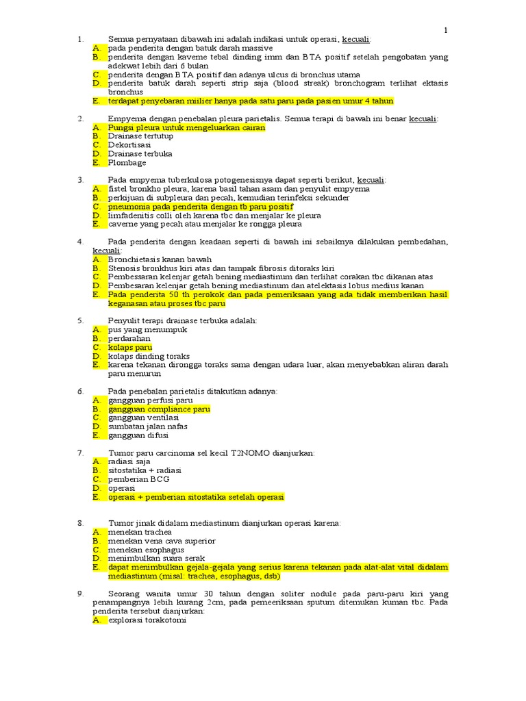 Soal Bedah Umum | PDF