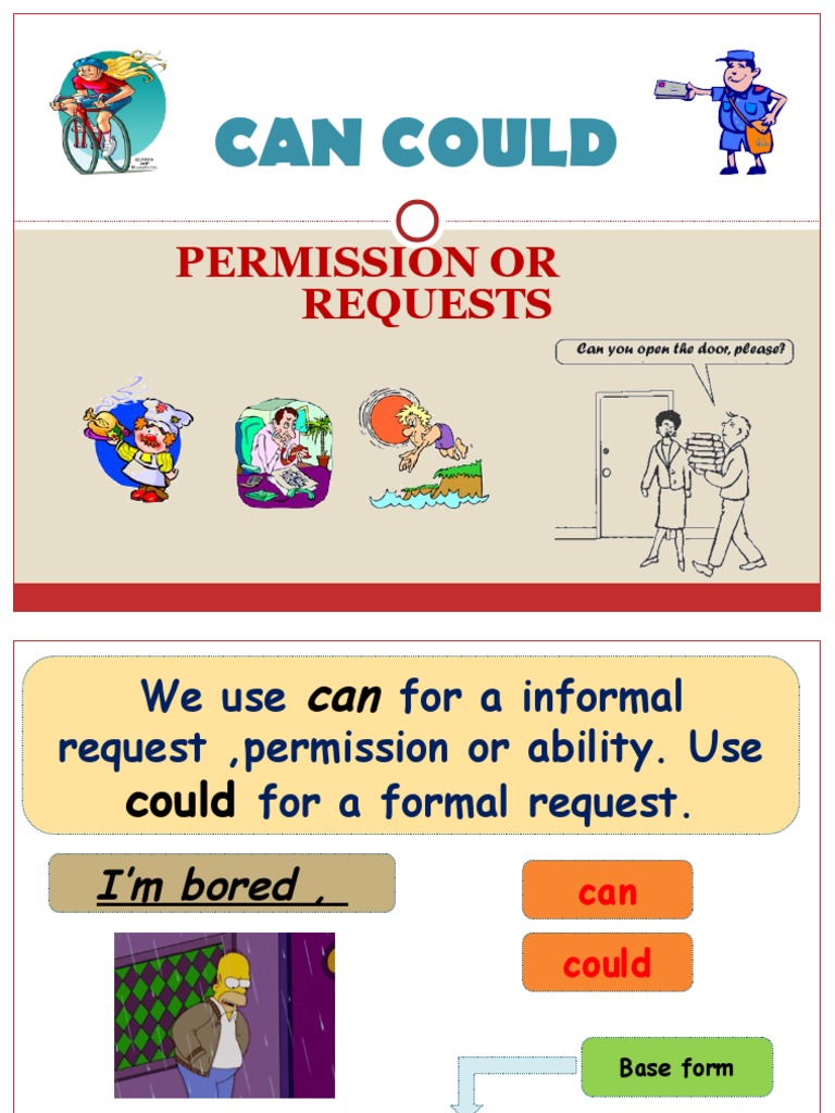 Can Could: Permission or Requests | PDF