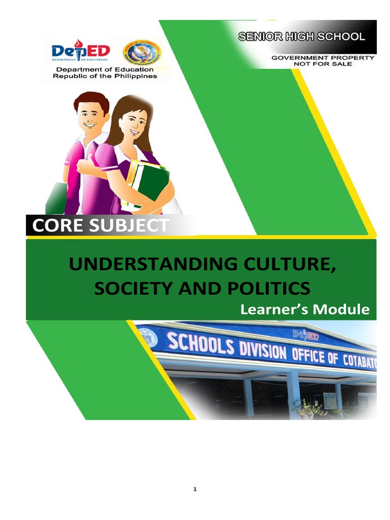 Understanding Culture and Society Module | PDF | Rubric (Academic ...
