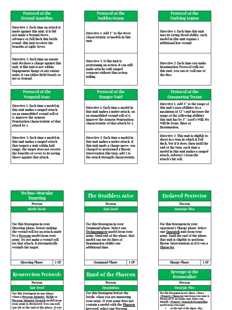 Necron Strategem PDF | PDF | Warfare | Military