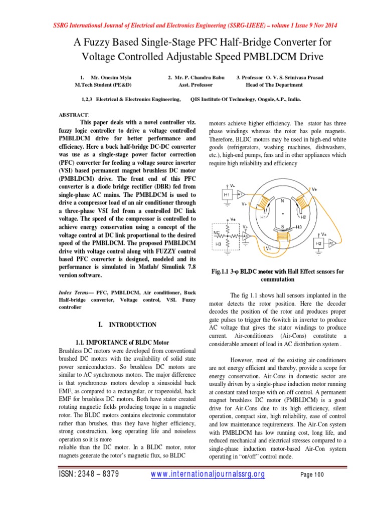 A Fuzzy Based Single-Stage PFC Half-Bridge Converter For Voltage ...