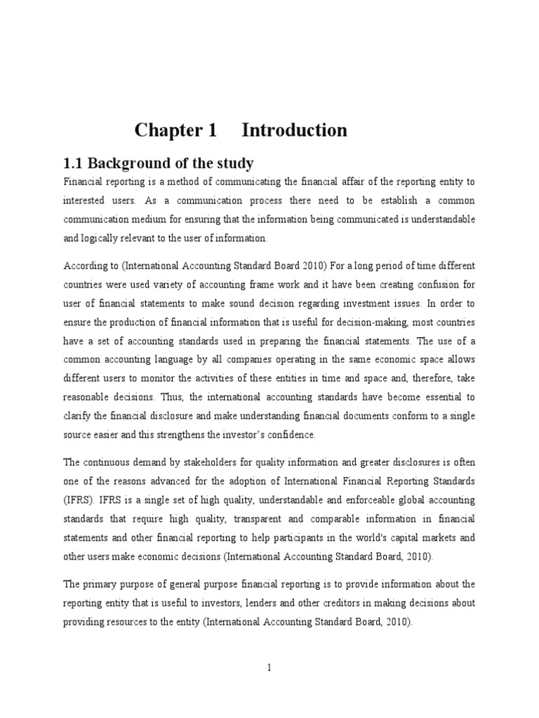 Chapter 1 Introduction: 1.1 Background of The Study | PDF ...