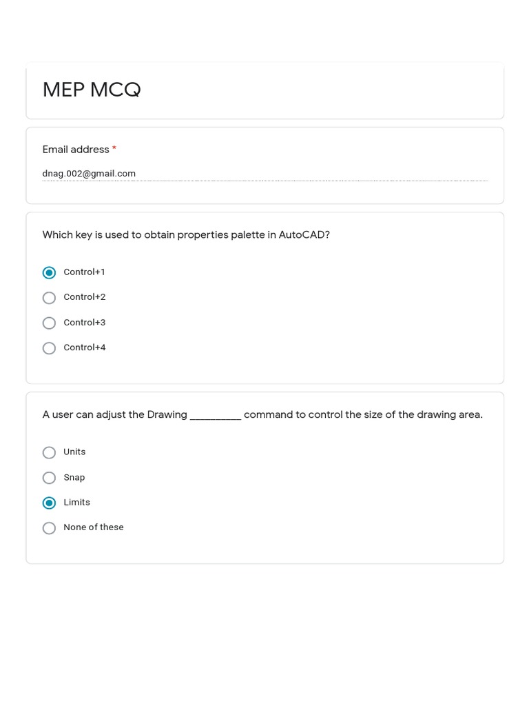 MEP MCQ - An assessment test containing multiple choice questions ...