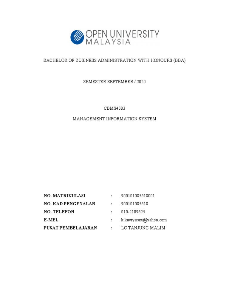 Management Information System Assignment | PDF | Human Resource ...