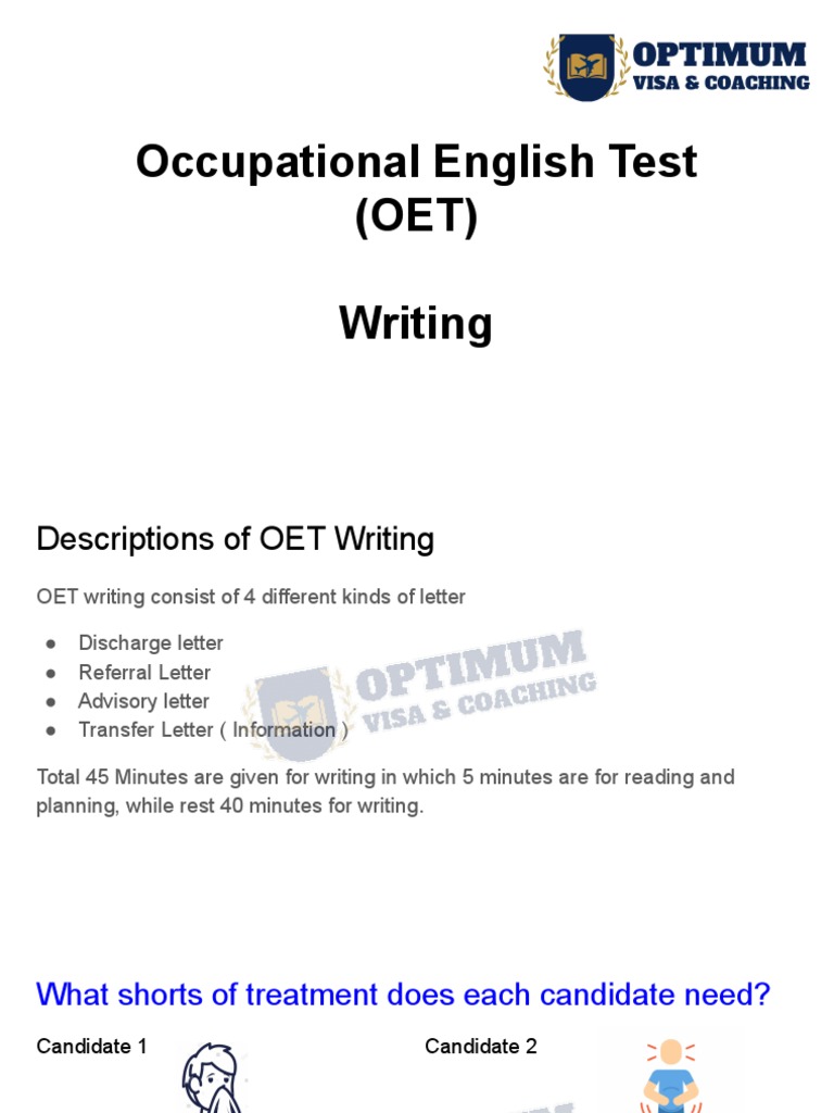 Occupational English Test (OET) Writing | PDF | Word | Proofreading