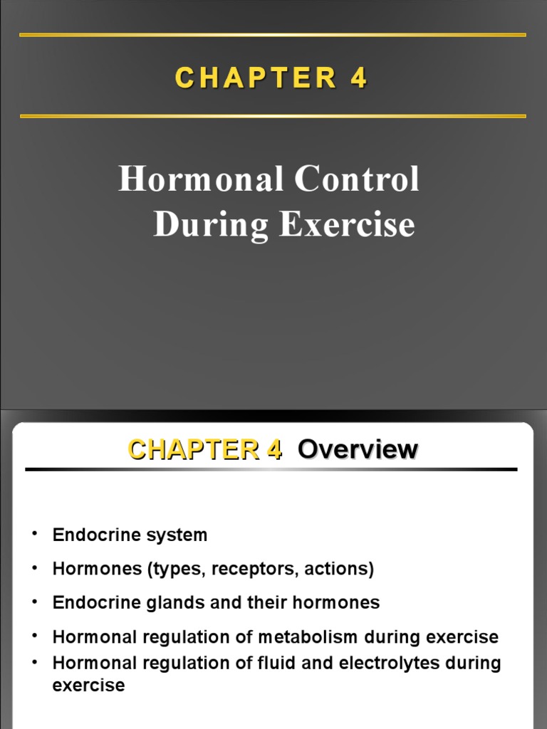 Chap 4 Hormonal Control During Ex | PDF | Hormone | Endocrine System