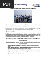 Loading Master Certification For Oil, Gas and Petrochemical Terminals ...