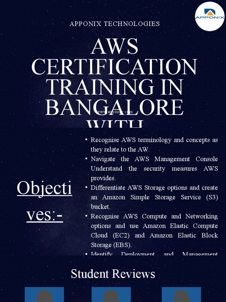 Apponix Technologies: AWS Certification Training in Bangalore With ...