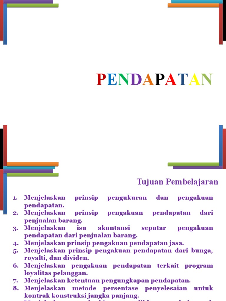 Bab 17 PENDAPATAN | PDF