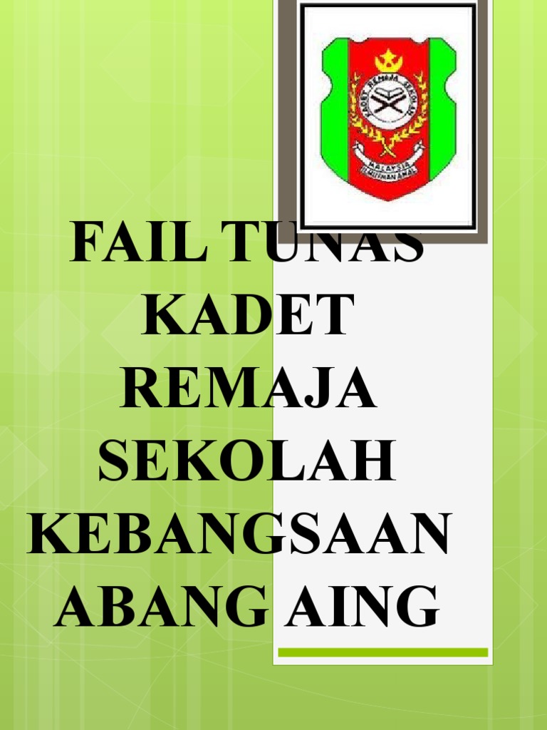Fail Tunas Kadet Remaja Sekolah | PDF