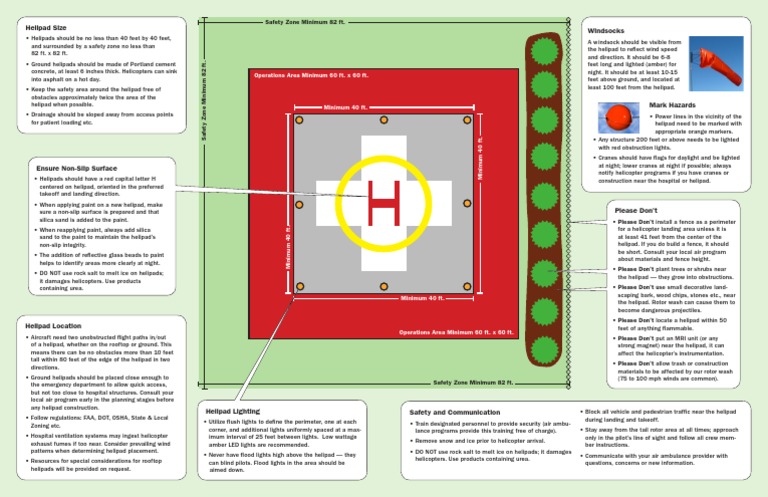Helipad Recommedations | PDF | Helicopter | Aviation