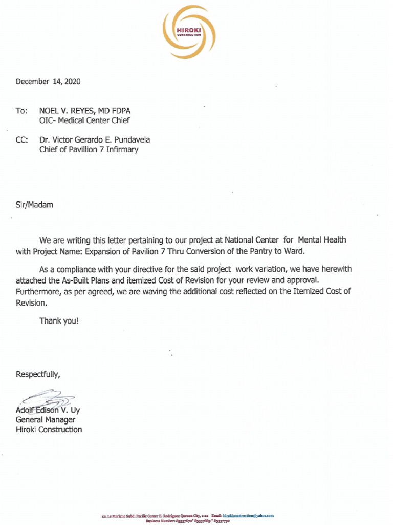 NCMH Letter PDF | PDF