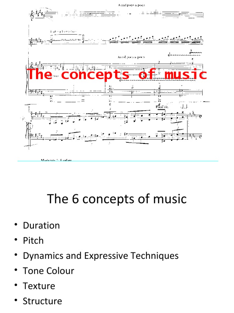 The Concepts of Music | PDF | Chord (Music) | Scale (Music)