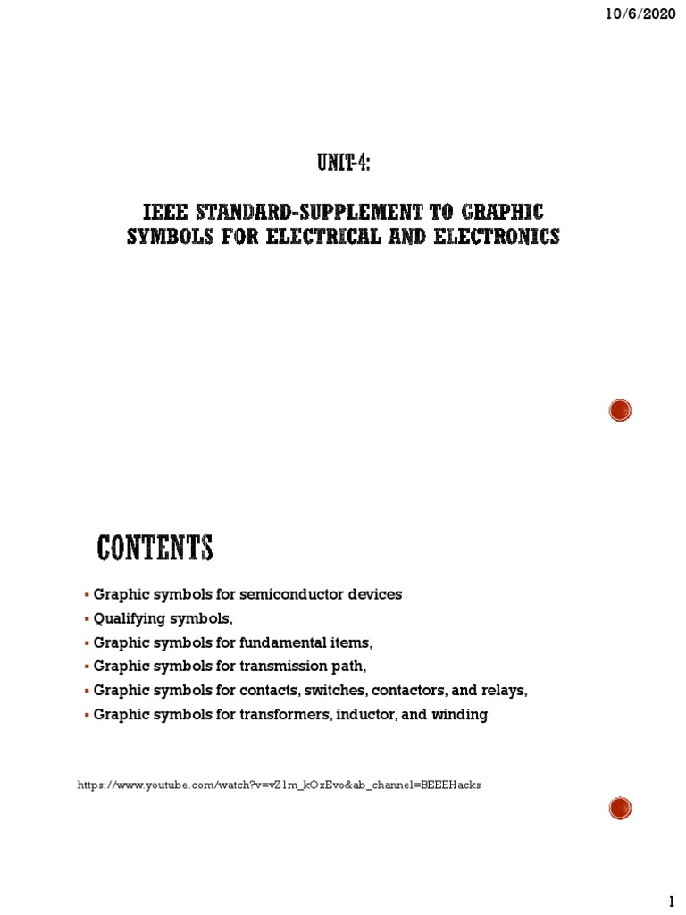 IEEE Symbols | PDF | Switch | Relay