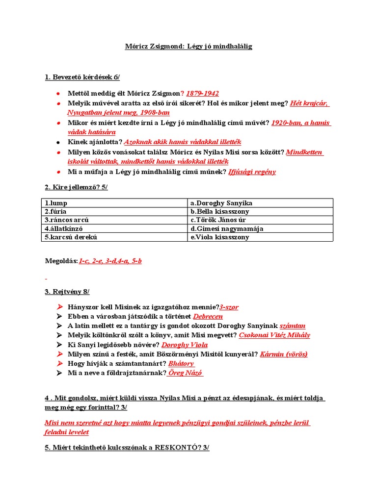 Légy Jó Feladat | PDF