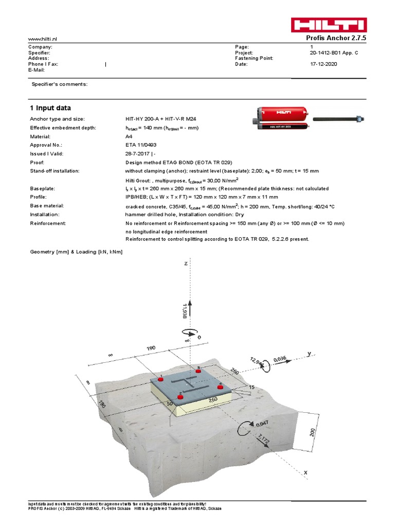 Hilti Anchor Check | PDF | Data | Software