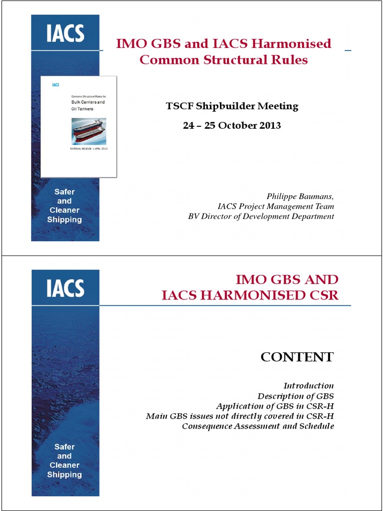Imo GBS | PDF | Ships | Oil Tanker