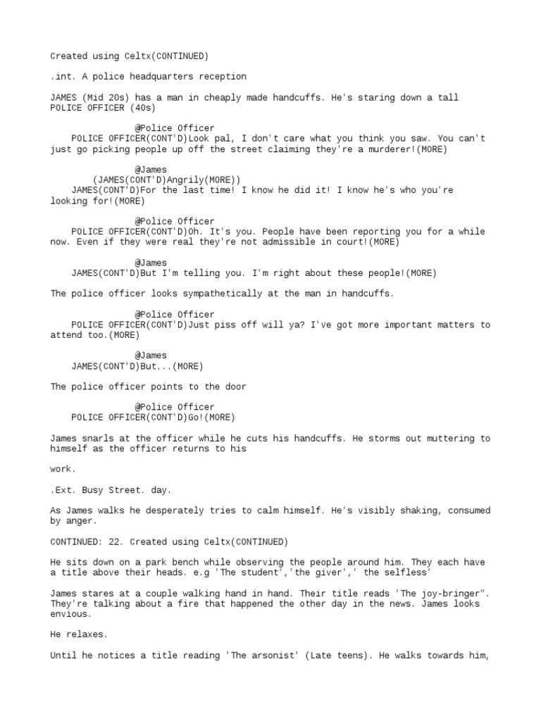 Script The Forgotten Hero | PDF