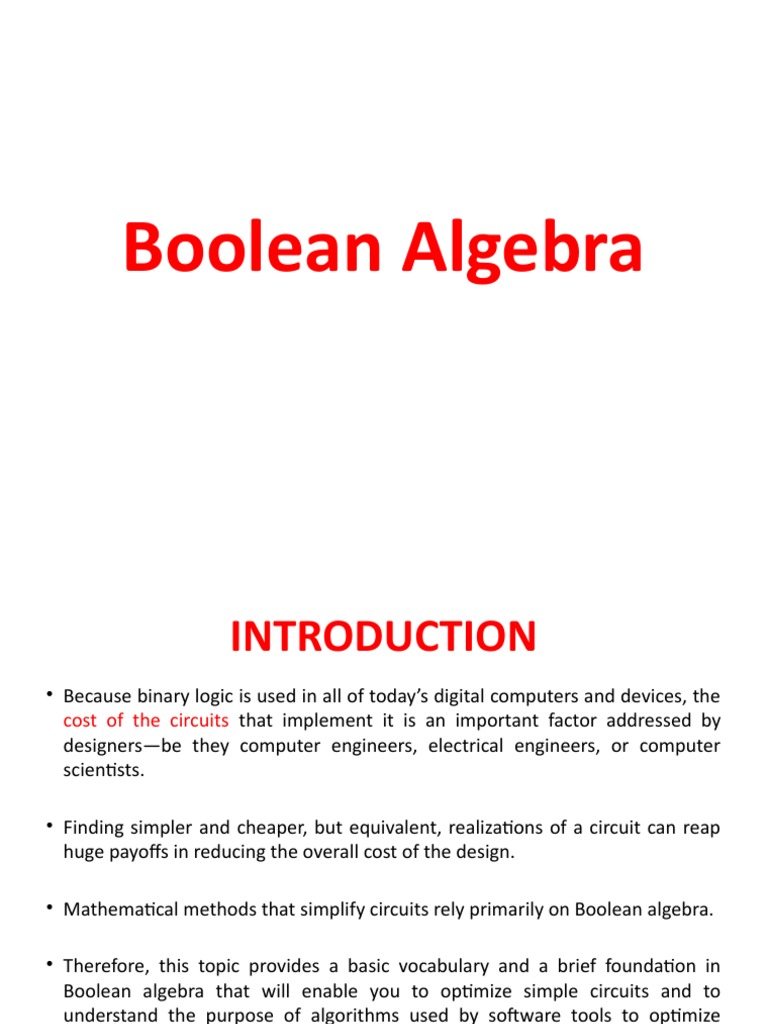 Lecture 6 | PDF | Boolean Algebra | Teaching Mathematics