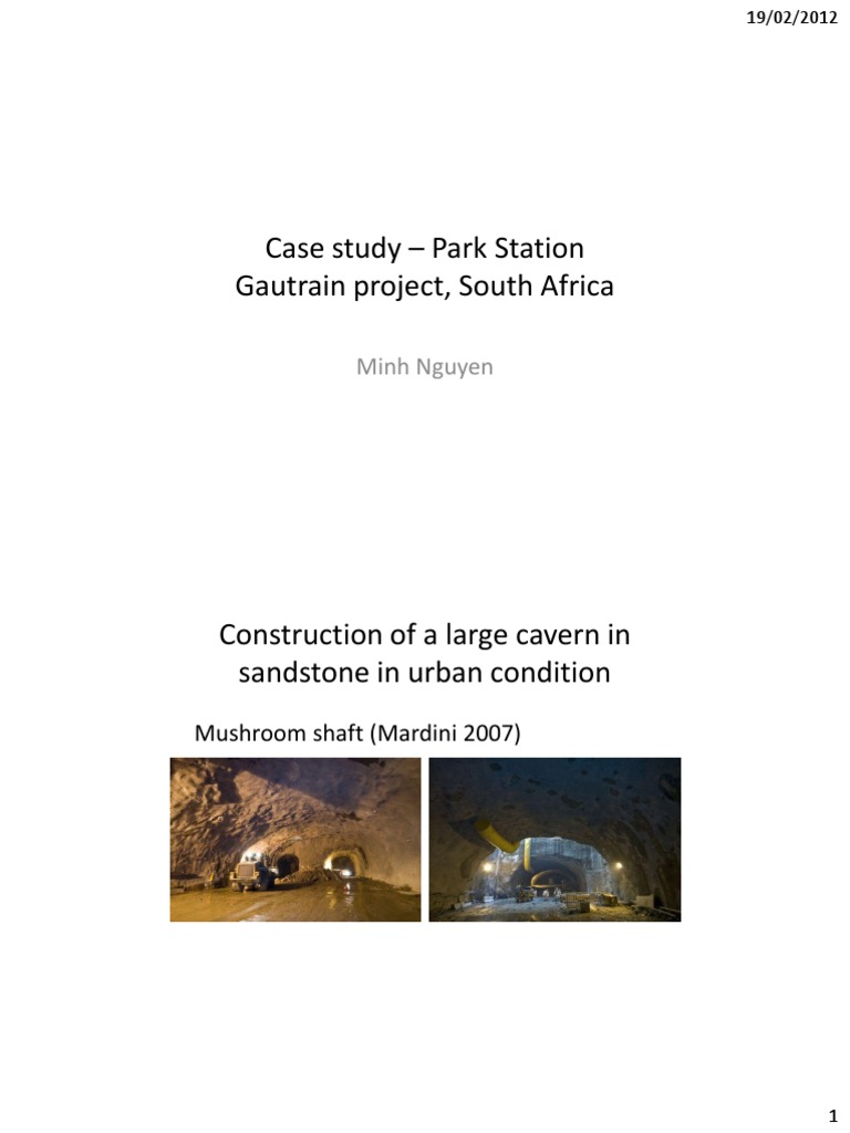 Case Study - Park Station Gautrain Project, South Africa: Minh Nguyen ...