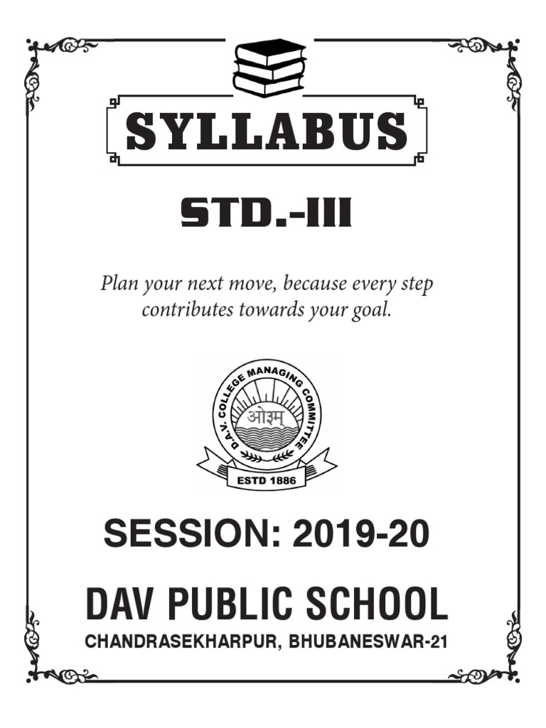Syllabus STD-3 PDF | PDF | Teachers | English Language