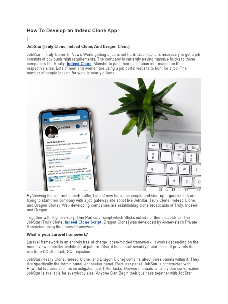 How To Develop An Indeed Clone App | PDF