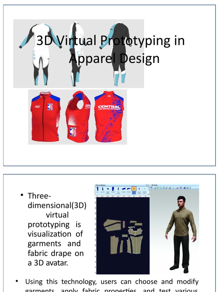 3D Virtual Prototyping in Apparel Design | PDF | Prototype | 3 D ...