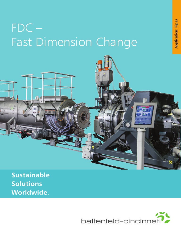 Product FDC-Line EN PDF | PDF | Extrusion | Pipe (Fluid Conveyance)