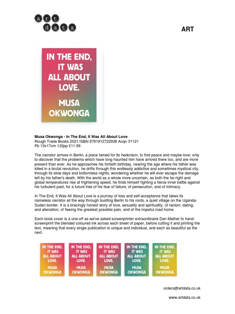 Musa Okwonga - in The End It Was All About Love | PDF