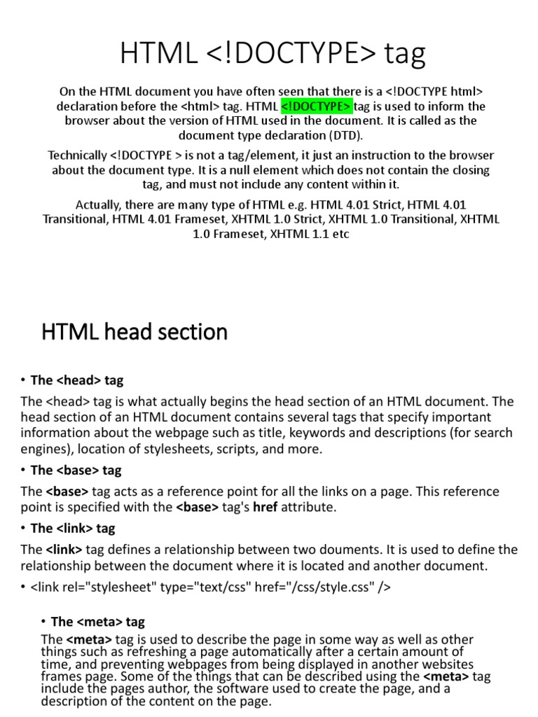 HTML Advance | PDF | Html Element | Html