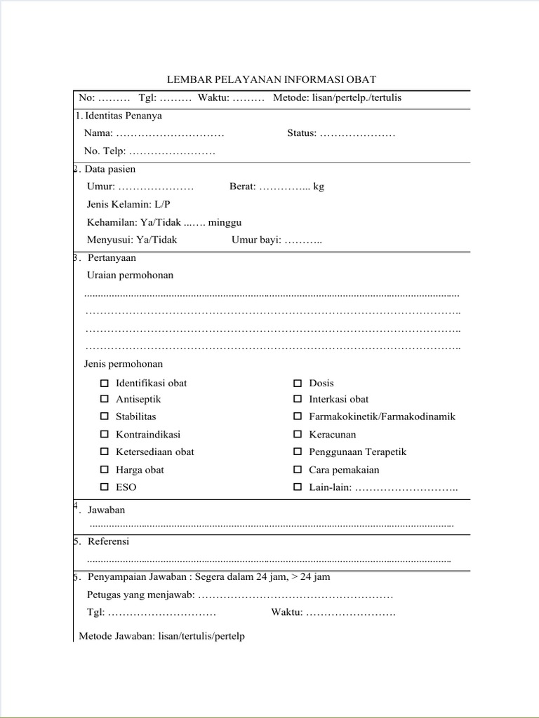 Contoh Form Pio PDF | PDF