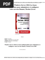 Guide Complet: Administration Windows Serveur | PDF | Microsoft Windows ...