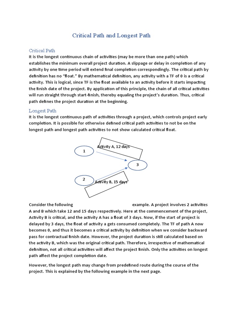 Q.3-Critical Path and Longest Path | PDF | Logic | Teaching Mathematics