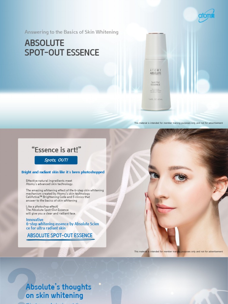 238 - Atomy Spot Out Essence - PPT - ENG - FINAL | PDF | Cosmetics ...