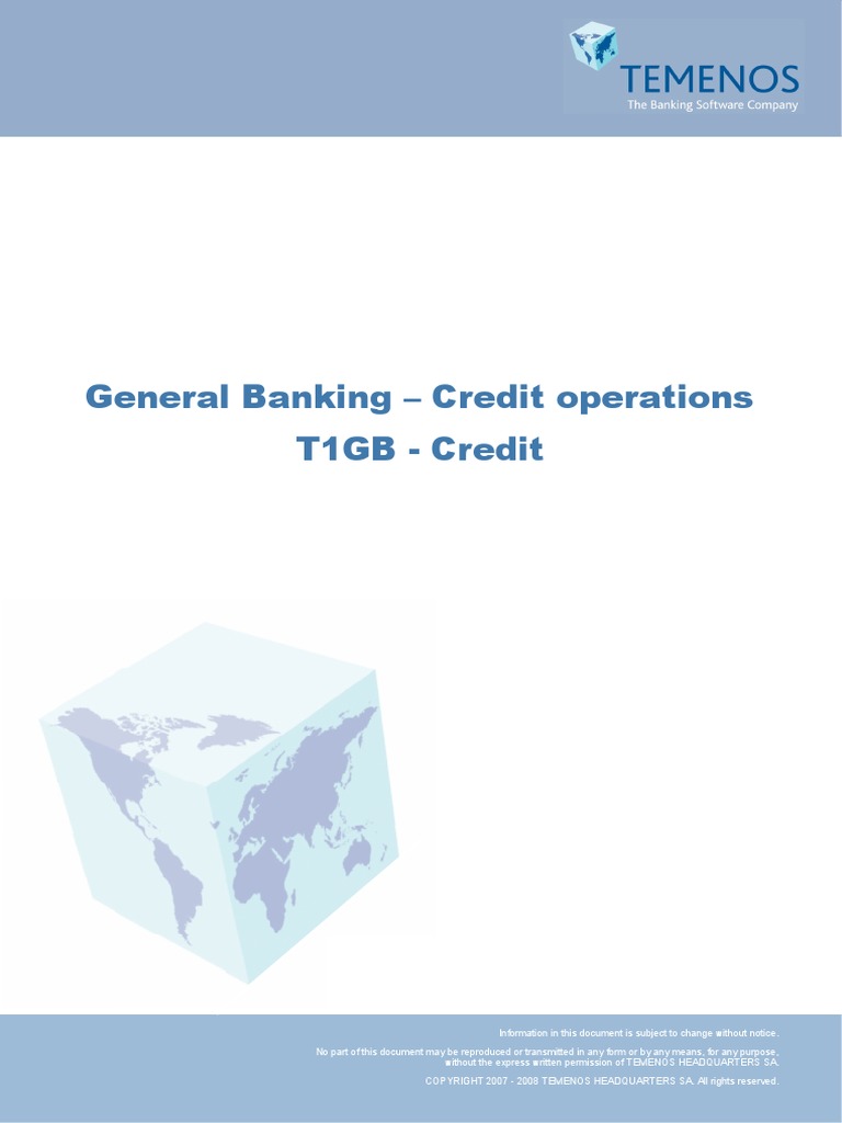 General Banking - Credit Operations | PDF | Loans | Credit