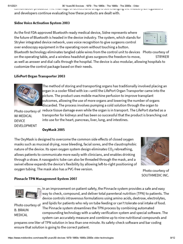 30 Years - 30 Devices Mddi-9 | PDF | Medical Treatments | Medical ...