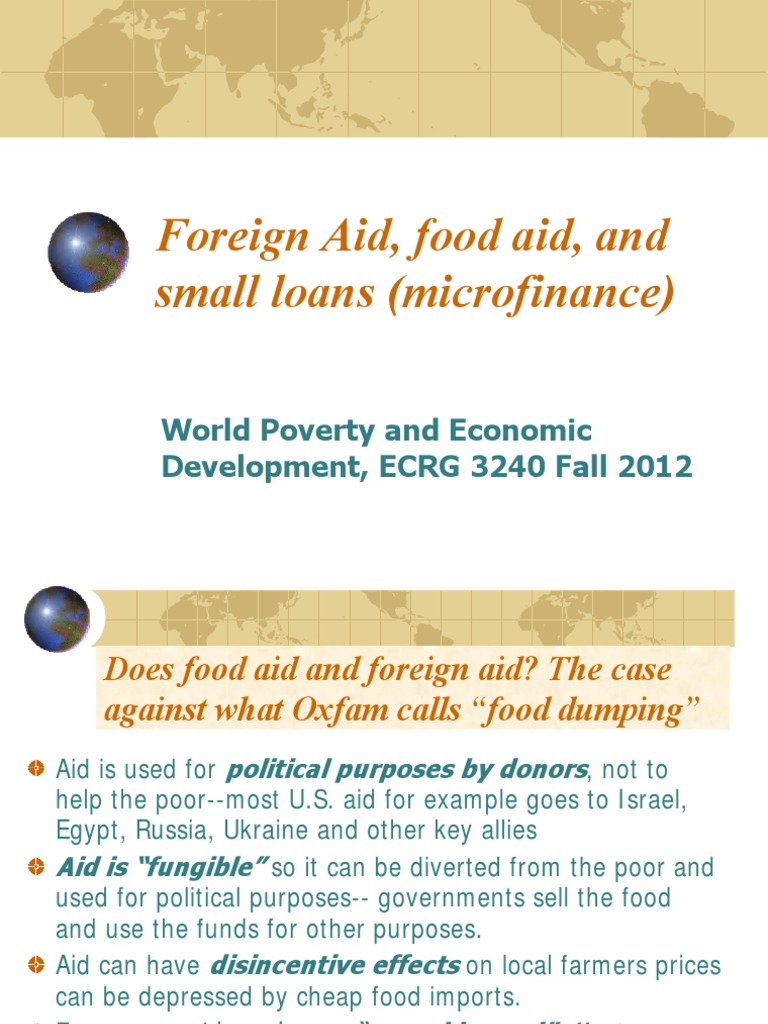 Food Aid | PDF | Aids | Microfinance