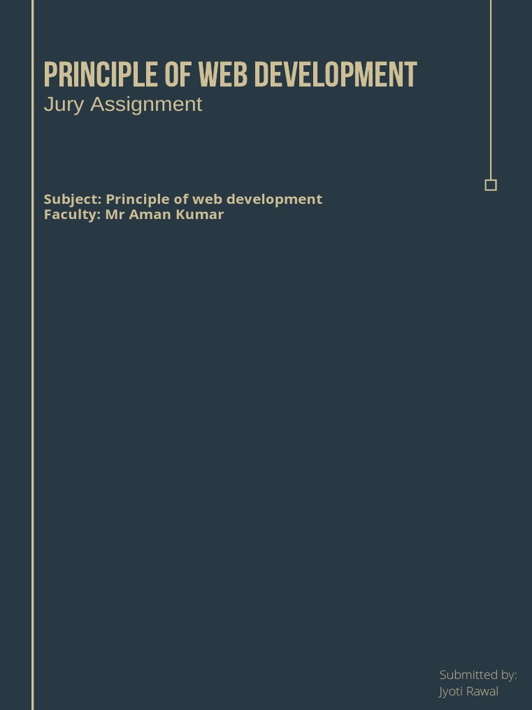 Principle of Web Development | PDF | Web Development | World Wide Web