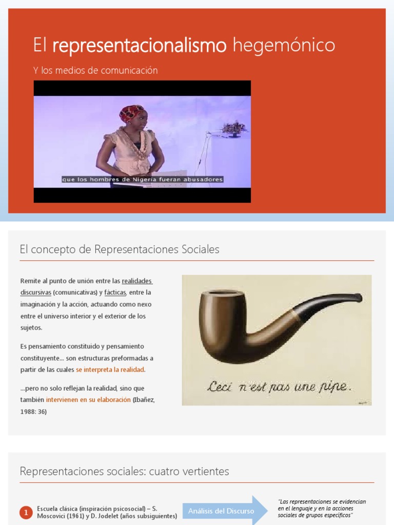 El Representacionalismo Hegemónico | PDF | Comportamiento | Comunicación