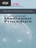 CEDR Model Mediation Procedure 2023 | PDF | Mediation | Arbitration