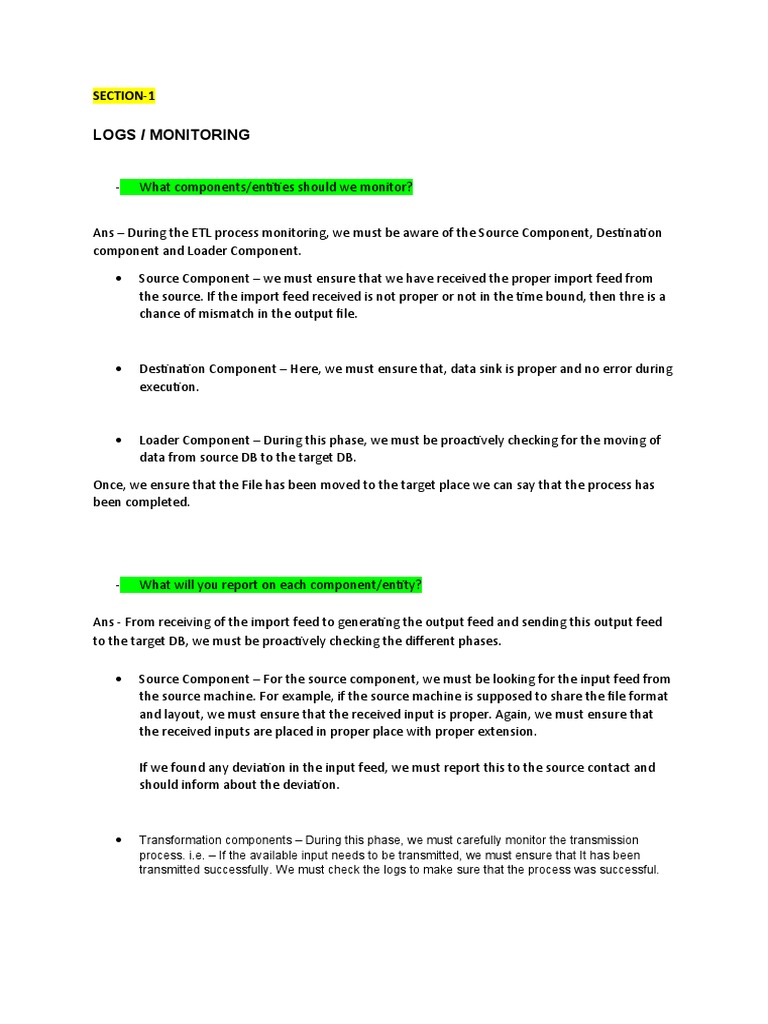 Logs / Monitoring: Section-1 | PDF | Replication (Computing) | Databases