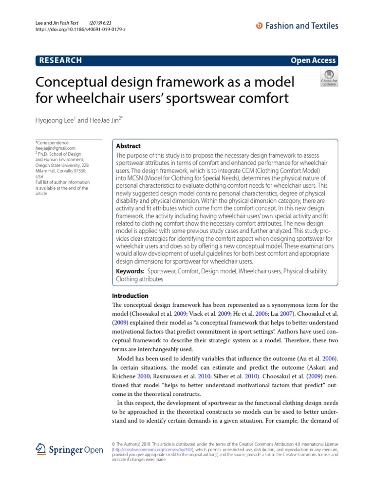 Conceptual Design Framework As A Model For Wheelch | PDF | Disability ...