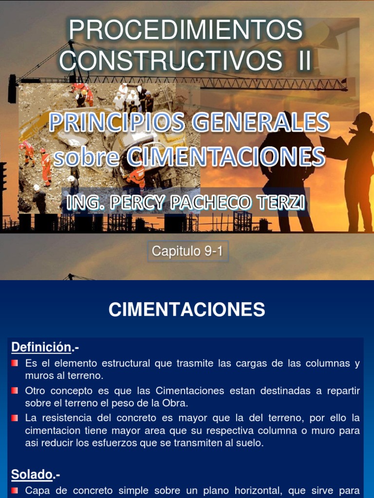 PC 2-9 Cimentaciones | PDF | Fundación (Ingeniería) | Elementos arquitectónicos