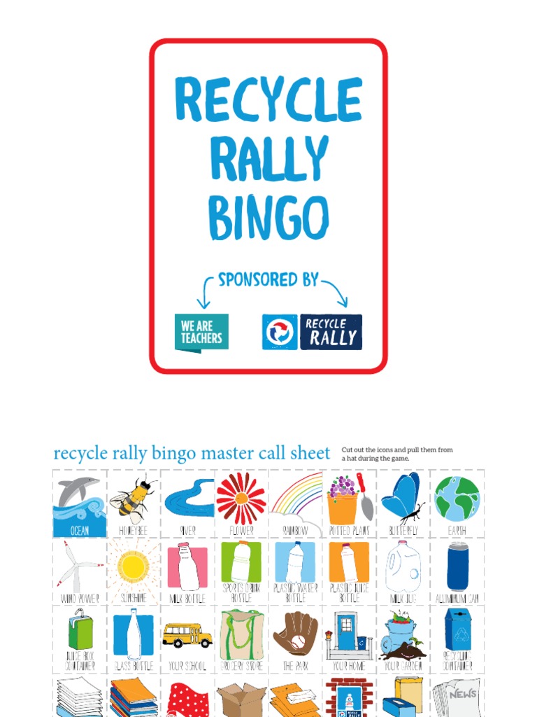 Bingo Card Layout | PDF | Recycling | Plastic