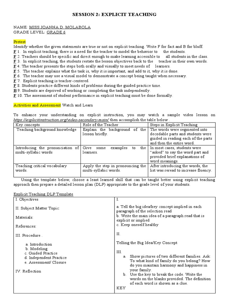 Grade 6 Teaching Strategies | PDF | Lesson Plan | Bullying