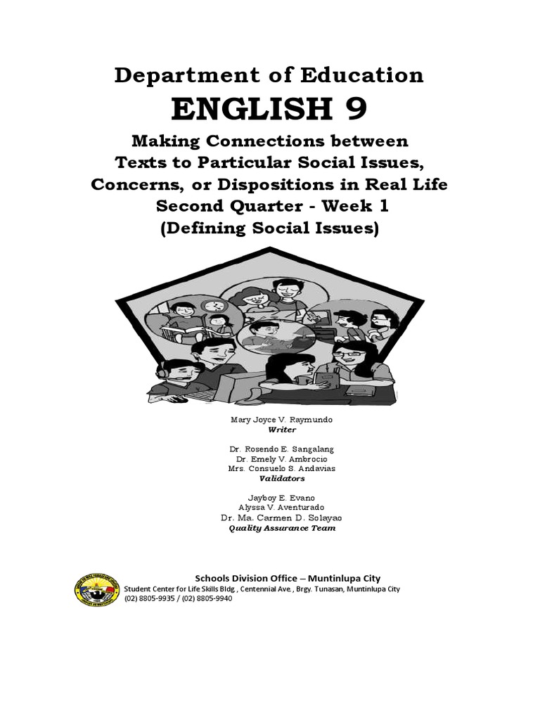 Final English Grade 9 Week 1 Second Quarter 2 PDF | PDF | Poverty ...