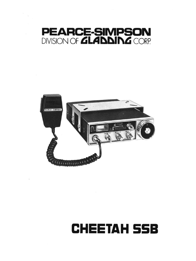 Pearce-Simpson Cheetah SSB Manual PDF | PDF