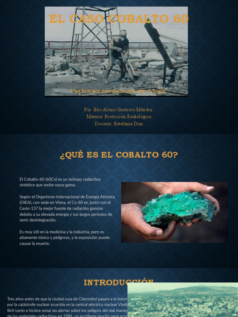 Caso Cobalto 60 | PDF | Cobalto | Desintegración radioactiva