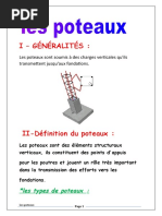 Structure poteau-poutre en béton armé | PDF | Poutre (Structure) | Béton